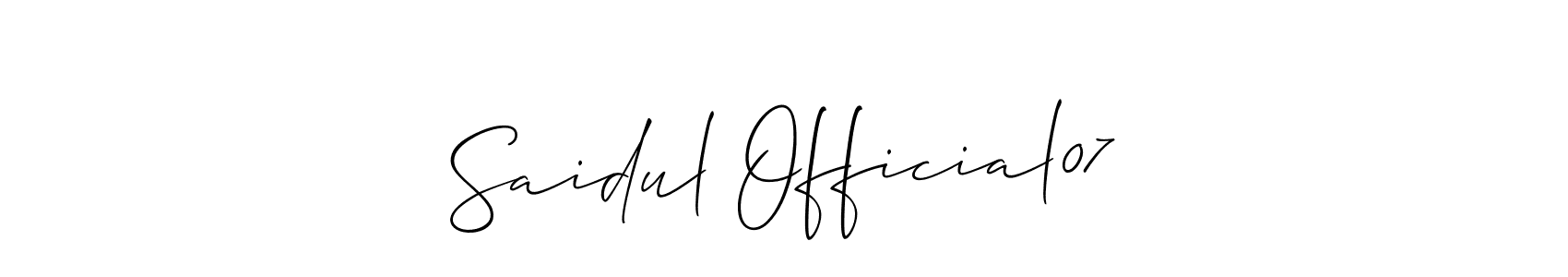 72+ Saidul Official07 Name Signature Style Ideas | Unique Online Autograph