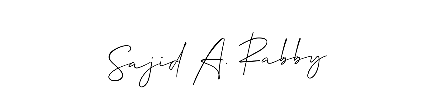 96+ Sajid A. Rabby Name Signature Style Ideas | First-Class Electronic Signatures