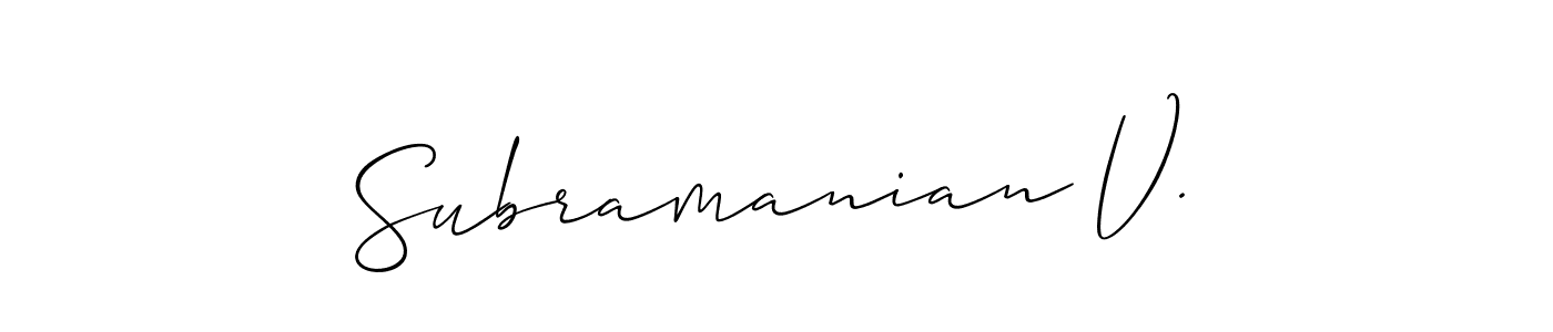70+ Subramanian V. Name Signature Style Ideas | Excellent Online Signature