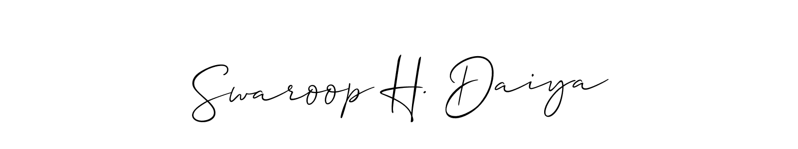 95+ Swaroop H. Daiya Name Signature Style Ideas | Get Digital Signature