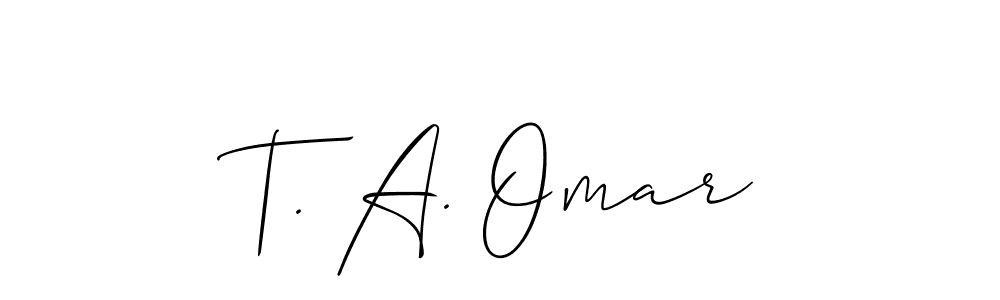 94+ T. A. Omar Name Signature Style Ideas | Exclusive eSign