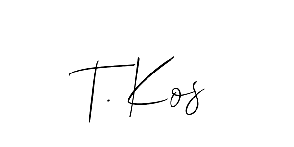 75+ T. Kos Name Signature Style Ideas | Ultimate Electronic Signatures