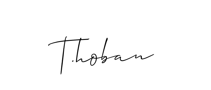 83+ T.hoban Name Signature Style Ideas | Professional Name Signature