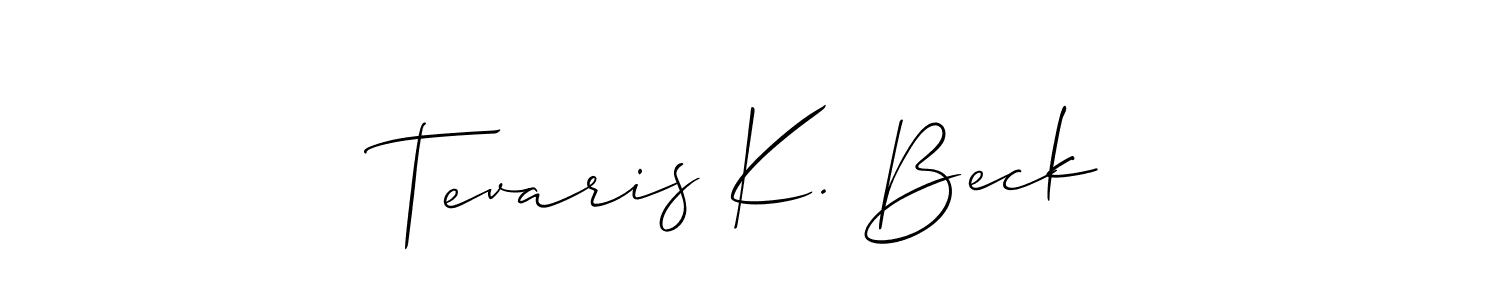79+ Tevaris K. Beck Name Signature Style Ideas | Cool E-Sign