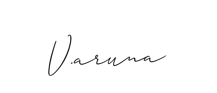 85+ V.aruna Name Signature Style Ideas | Excellent Name Signature