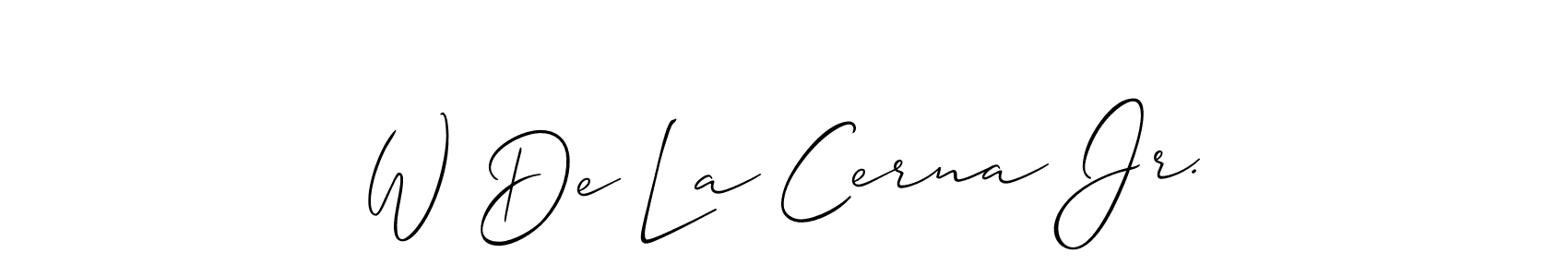 94+ W De La Cerna Jr. Name Signature Style Ideas | Superb Autograph