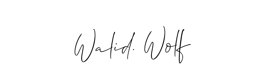 99+ Walid. Wolf Name Signature Style Ideas | Wonderful Online Signature