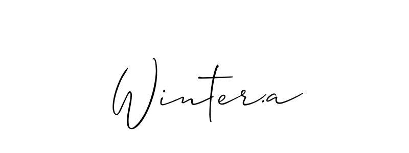 84+ Winter.a Name Signature Style Ideas | Ultimate E-Signature