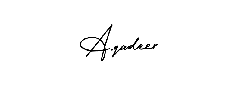 99+ A.qadeer Name Signature Style Ideas | Excellent Autograph