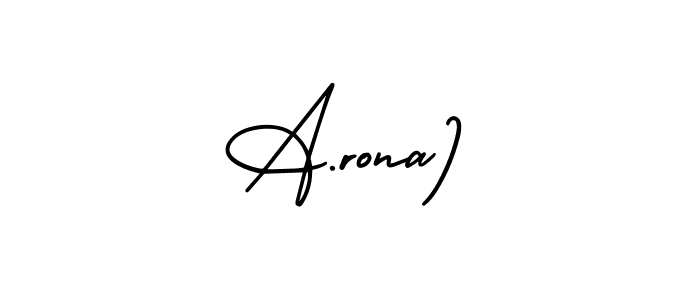 95+ A.rona) Name Signature Style Ideas | Superb Electronic Sign