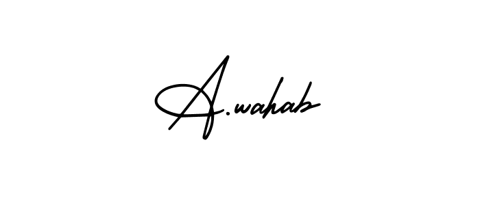 80+ A.wahab Name Signature Style Ideas | Best Electronic Signatures