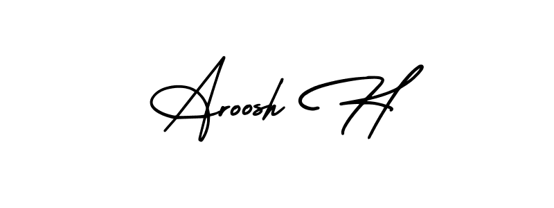 91+ Aroosh H Name Signature Style Ideas | Excellent Name Signature