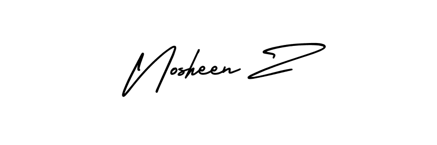 96+ Nosheen Z Name Signature Style Ideas | Exclusive E-Signature
