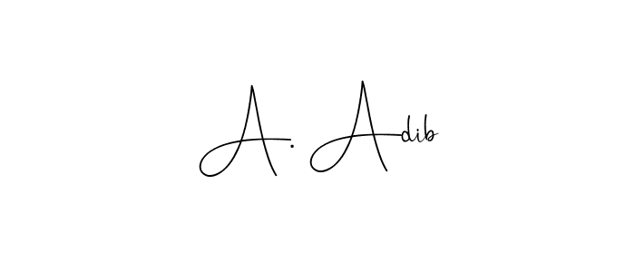 96+ A. Adib Name Signature Style Ideas | Superb Autograph