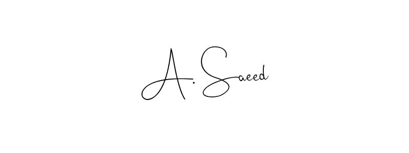 92+ A. Saeed Name Signature Style Ideas | Cool Autograph