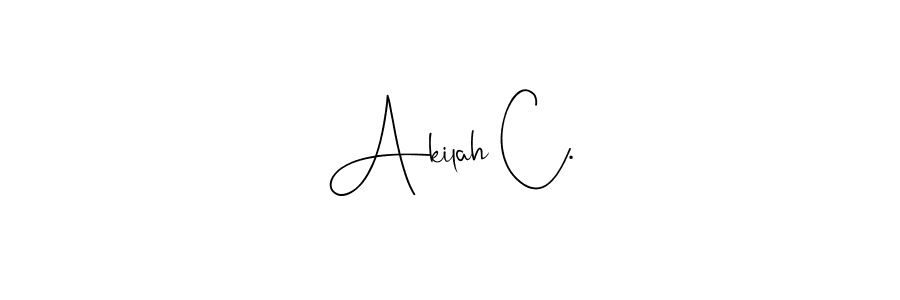 71+ Akilah C. Name Signature Style Ideas | Cool Electronic Signatures