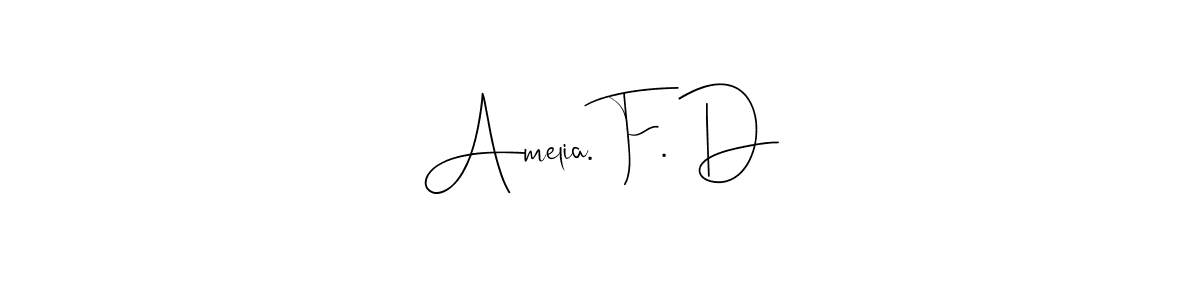 77+ Amelia. F. D Name Signature Style Ideas | Great Autograph