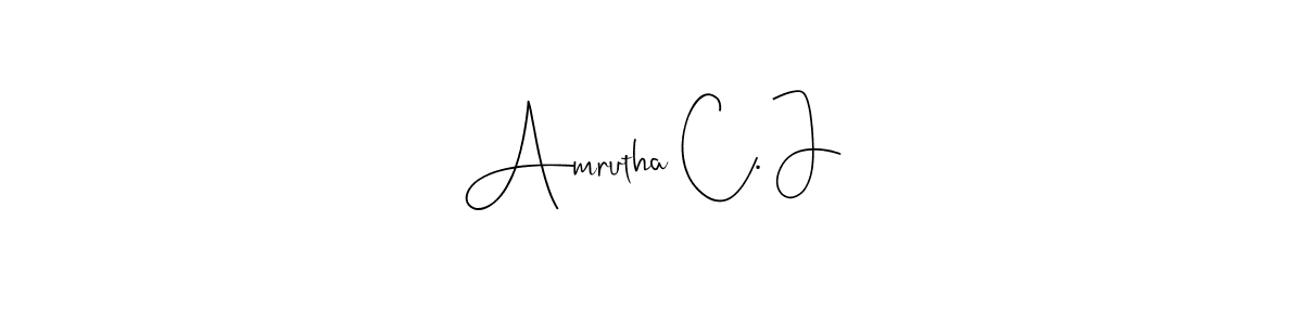 76+ Amrutha C. J Name Signature Style Ideas | Exclusive Electronic Sign