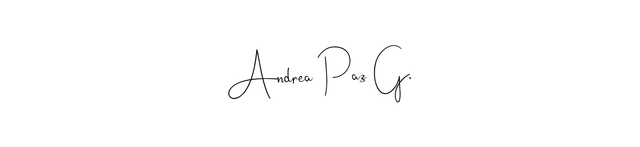 100+ Andrea Paz G. Name Signature Style Ideas | Ideal Autograph