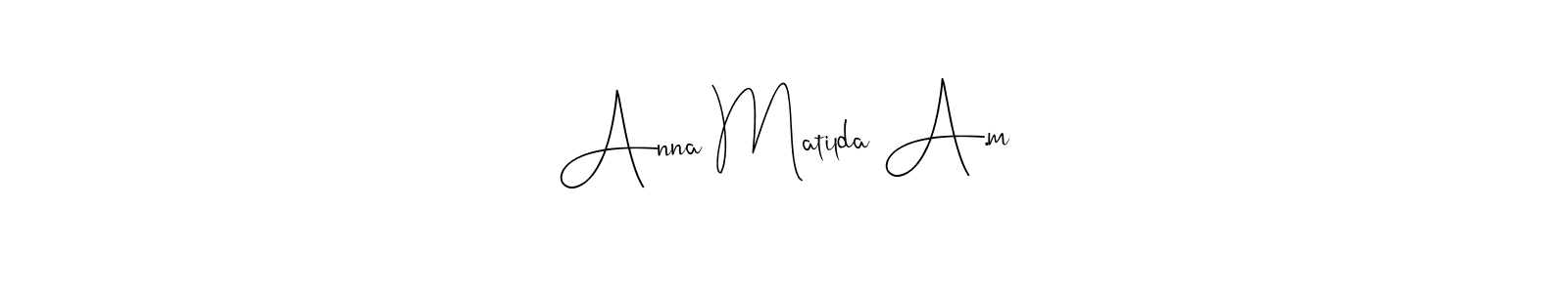 79+ Anna Matilda A.m Name Signature Style Ideas | Fine Autograph