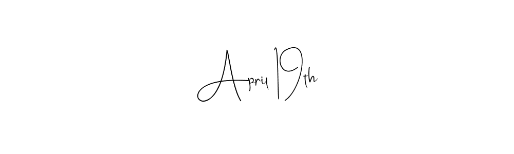 85+ April 19th Name Signature Style Ideas | Awesome Online Autograph