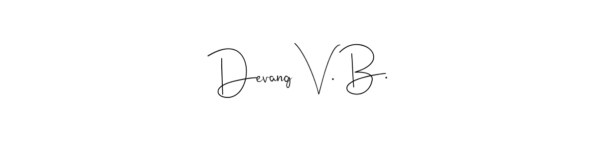 75+ Devang V. B. Name Signature Style Ideas | First-Class eSign