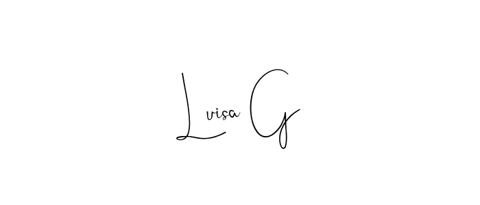 74+ Luisa G Name Signature Style Ideas | Amazing Digital Signature
