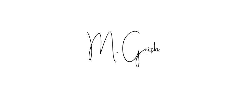 95+ M. Grish Name Signature Style Ideas | Super Electronic Signatures