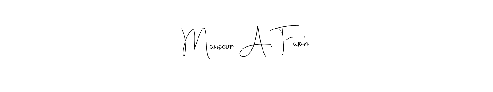 99+ Mansour A. Falah Name Signature Style Ideas | Special eSignature
