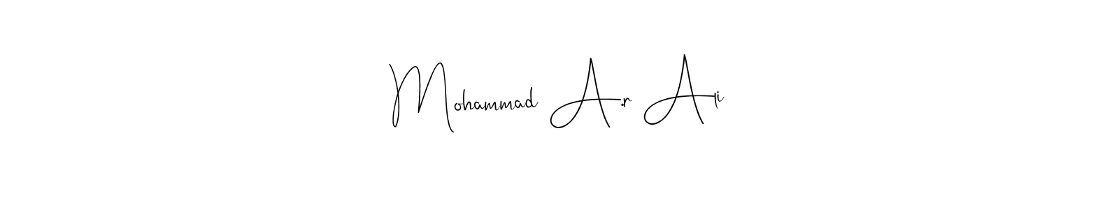 72+ Mohammad A.r Ali Name Signature Style Ideas | Best Autograph