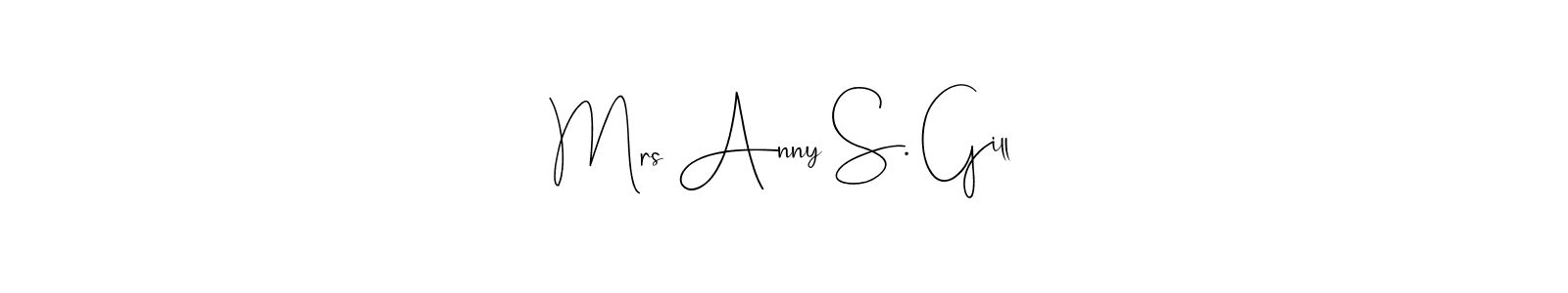 74+ Mrs Anny S. Gill Name Signature Style Ideas | Creative E-Sign