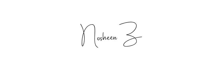 96+ Nosheen Z Name Signature Style Ideas | Exclusive E-Signature