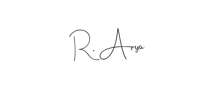 72+ R. Arya Name Signature Style Ideas | Cool Name Signature