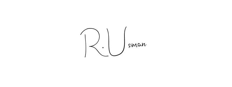 73+ R. Usman Name Signature Style Ideas | FREE Name Signature