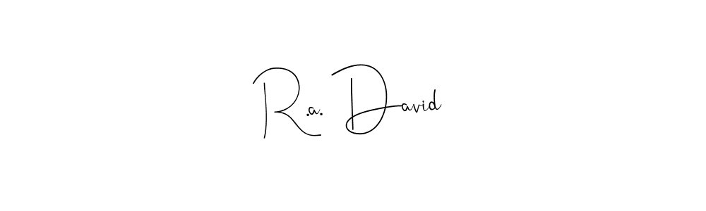 80+ R.a. David Name Signature Style Ideas | Ultimate Electronic Sign