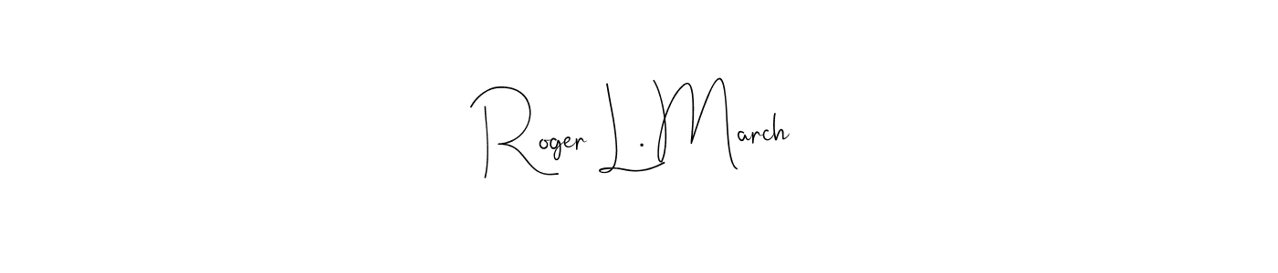 96+ Roger L. March Name Signature Style Ideas | Fine Online Autograph