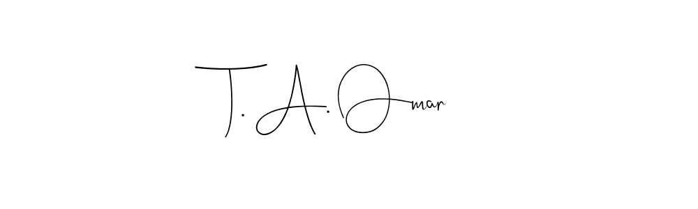 94+ T. A. Omar Name Signature Style Ideas | Exclusive eSign