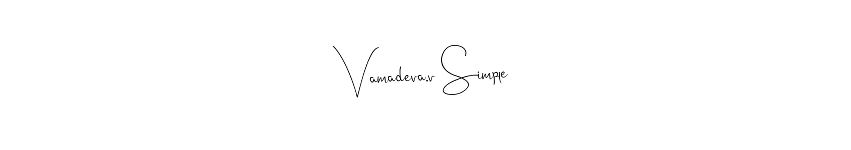 82+ Vamadeva.v Simple Name Signature Style Ideas | Cool Electronic ...