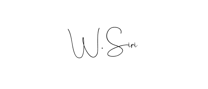 75+ W. Siri Name Signature Style Ideas | Super Online Signature