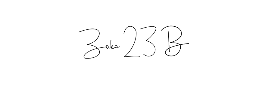 80+ Zaka 23 B Name Signature Style Ideas | Superb Online Autograph