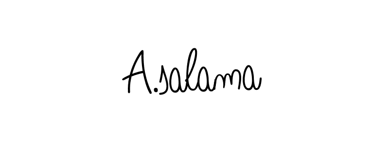 70+ A.salama Name Signature Style Ideas | Fine Online Signature