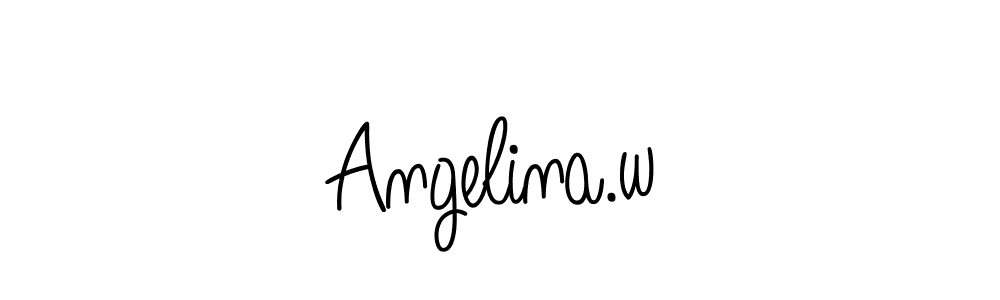 100+ Angelina.w Name Signature Style Ideas | Wonderful E-Sign