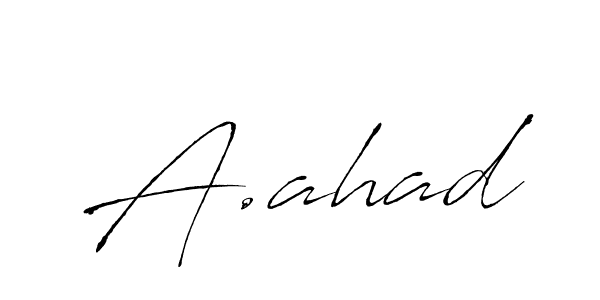84+ A.ahad Name Signature Style Ideas | Good Online Autograph