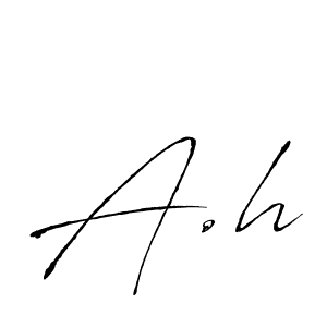 91+ A.h Name Signature Style Ideas | Unique Electronic Signatures