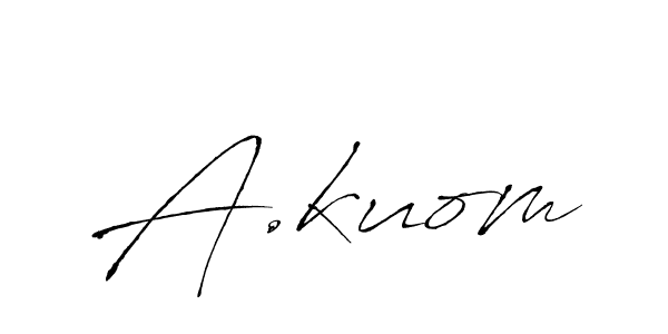 91+ A.kuom Name Signature Style Ideas | Special Online Signature
