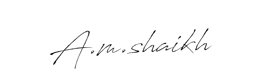 88+ A.m.shaikh Name Signature Style Ideas | Special E-Sign