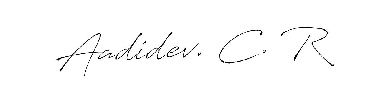 95+ Aadidev. C. R Name Signature Style Ideas | Awesome Online Autograph