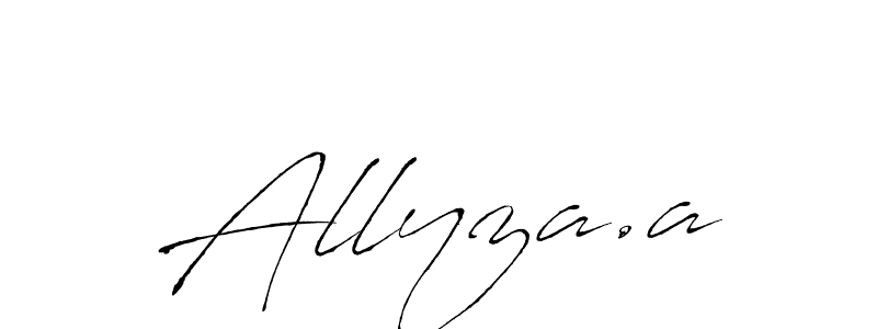 75+ Allyza.a Name Signature Style Ideas | Unique Autograph