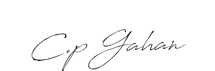 99+ C.p Gahan Name Signature Style Ideas | Special eSignature