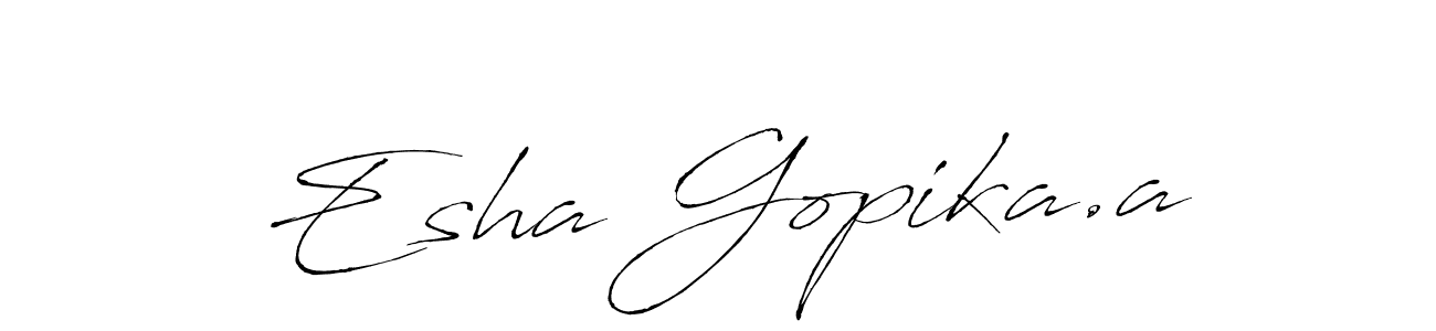78+ Esha Gopika.a Name Signature Style Ideas | Amazing Electronic Sign